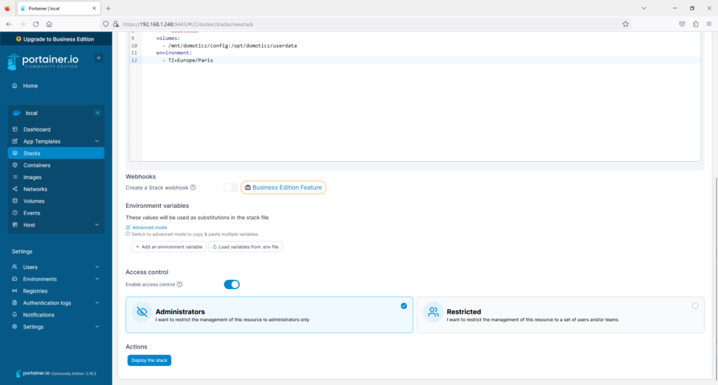 Comment Installer Domoticz Sur Docker Technologie Geek